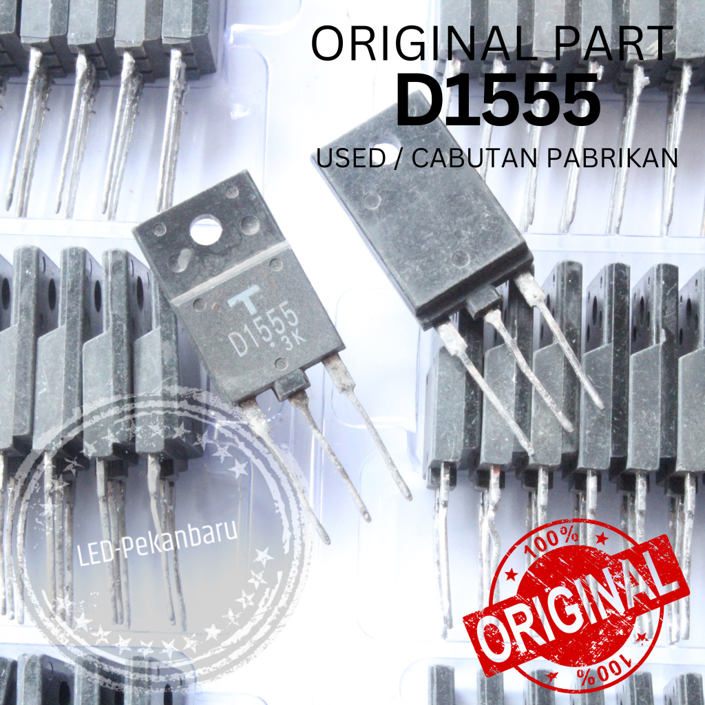 Jual TRANSISTOR HORIZONTAL D1555 D 1555 TR POWER TV DUMPER CABUTAN ...