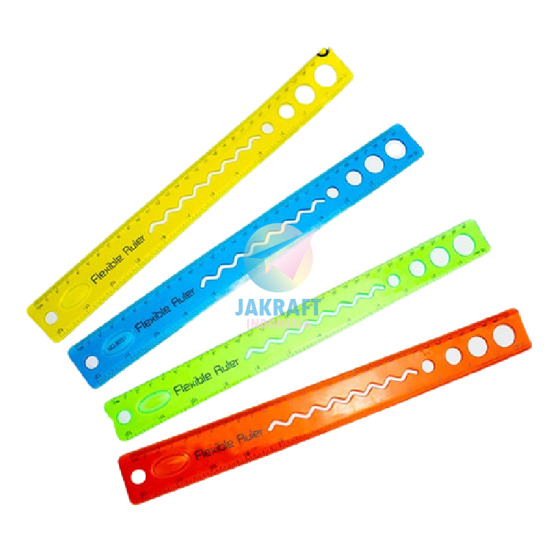 Jual (1 Pcs) Penggaris Mistar Lentur Panjang 30 Cm SQUEEZY RR-SQ672 ...