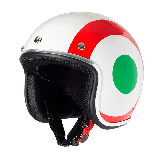 Jual Vespa Helmet Italian Flag Nations 3 Colours Original | Shopee ...