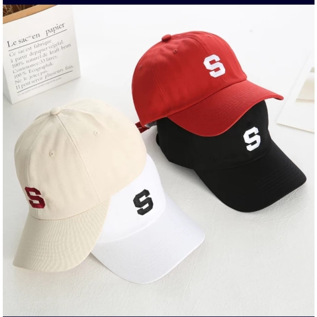 Jual Topi Unisex Hat Soft Material Logo S Baseball Cap / Topi Distro ...