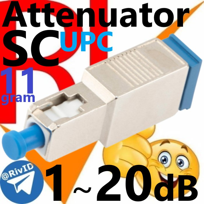 Jual Attenuator FO SC UPC 1 2 3 5 6 7 8 10 15 20 dB Single Mode Fiber Optic | Shopee Indonesia