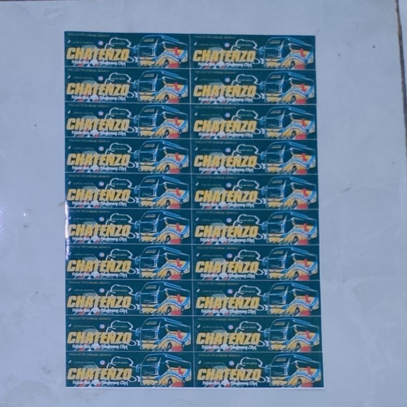 Jual stiker bus panjang isi banyak / sticker bus basuri stiker viral ...