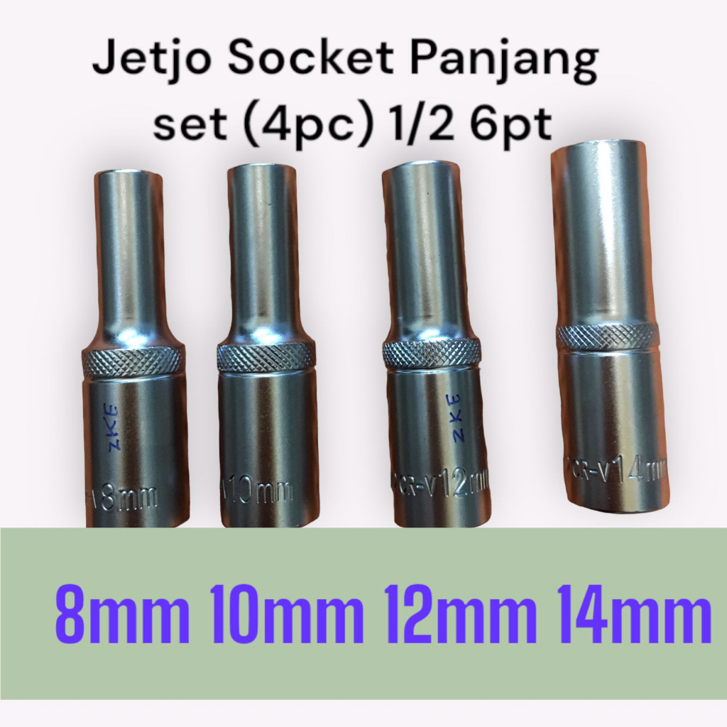 Jual Jetjo Mata Sok Long Set 4pc square 1/2 6pt (8mm,10mm,12mm dan 14mm ...