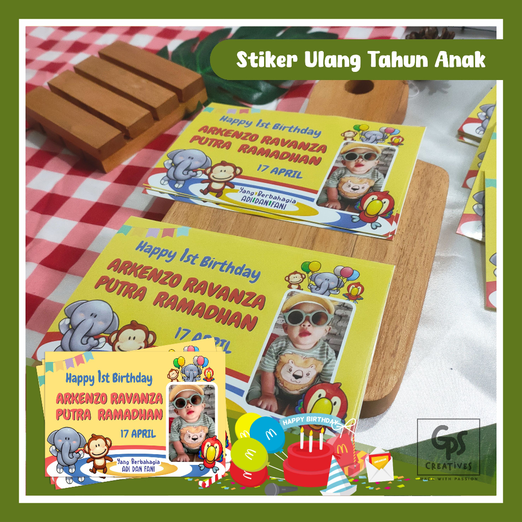 Jual Stiker Ulang Tahun Anak Sticker Birthday Ultah Boy | Shopee Indonesia