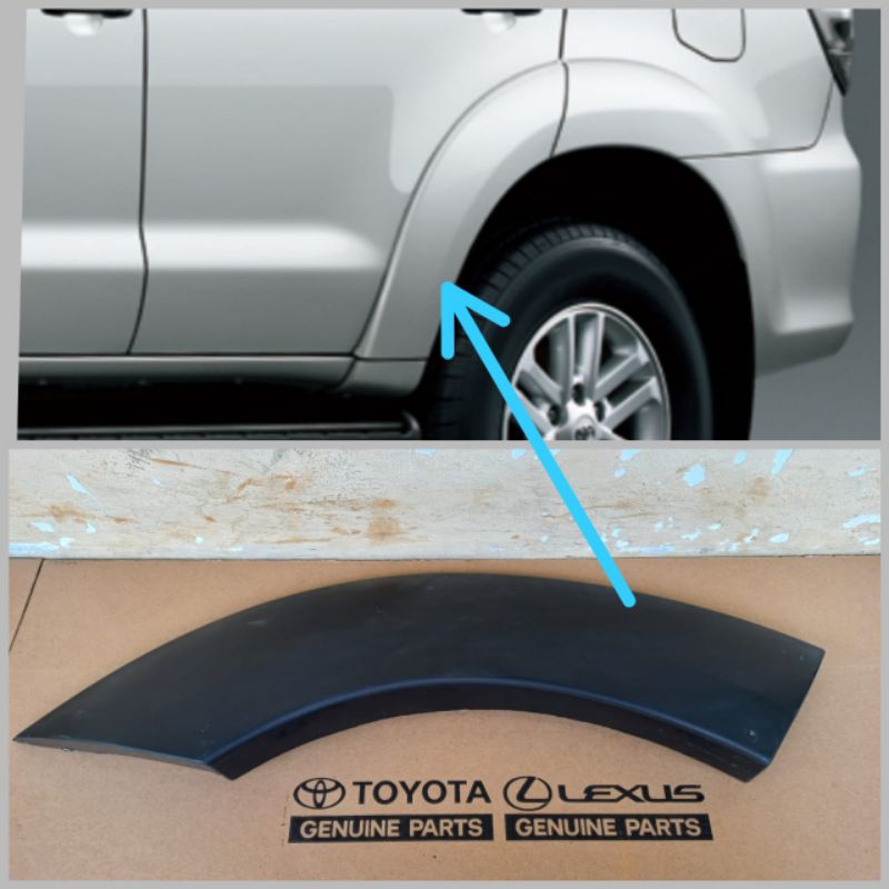 Jual OVER FENDER TOYOTA FORTUNER VNT 2012-2015 ORIGINAL | Shopee Indonesia
