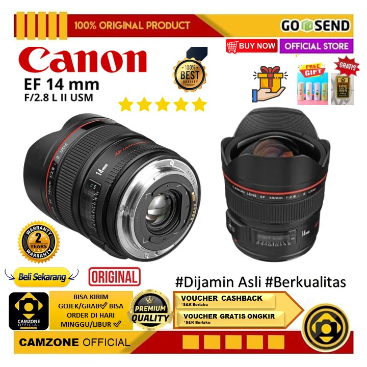 Jual Canon EF 14mm f/2.8L II USM Garansi Resmi | Shopee Indonesia