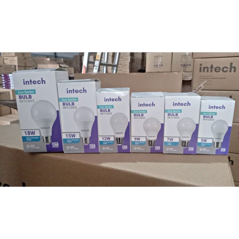 Jual Lampu led INTECH 5w - 18w bergaransi 1 tahun SUPER TERANG | Shopee ...