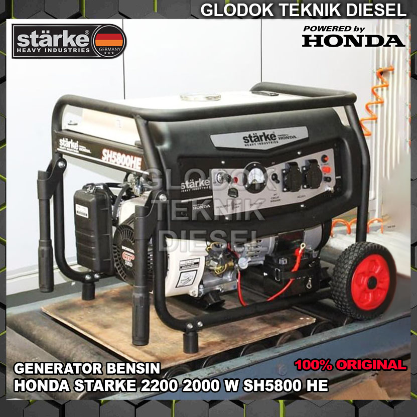 Jual Honda Genset Generator Bensin 2200 2000 Watt Electric Starter SH5800H SH 5800 H HE SH5800HE ...