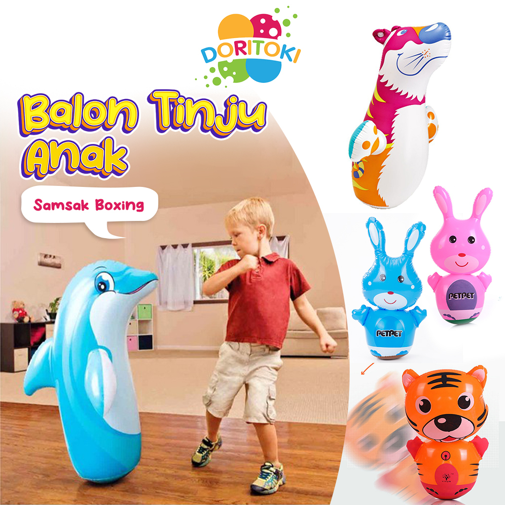 Jual Doritoki SNI Mainan Balon Tinju Anak Karakter Lucu Anti Jatuh ...
