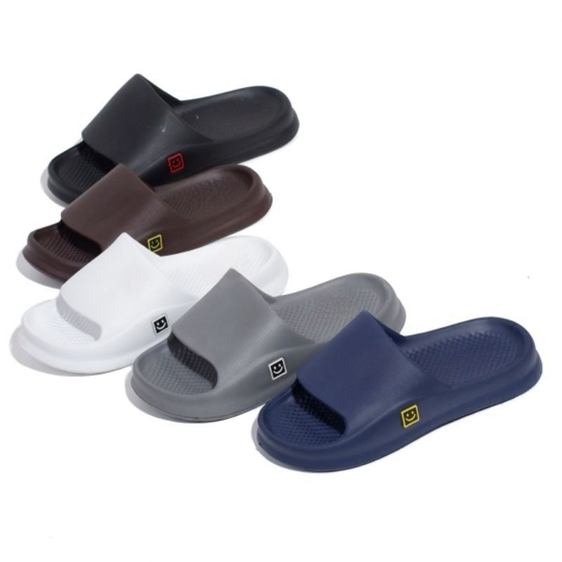 Jual SMILE - Sandal slop pria EVA / Sandal rumah laki laki / Sendal ...