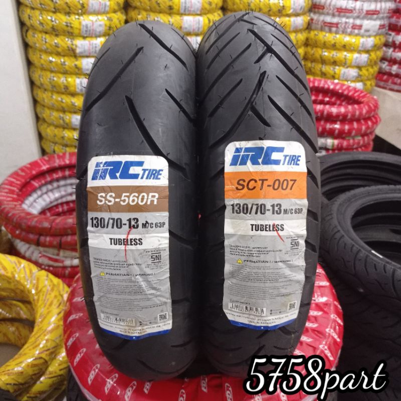 Jual BAN BELAKANG PCX160 NMAX 130/70-13 IRC TUBLESS SS560/SCT007 ...