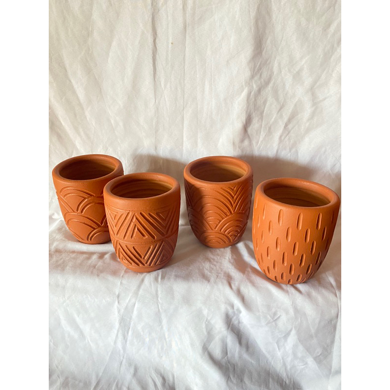 Jual pot kapsul motif terakota tanah liat | Shopee Indonesia
