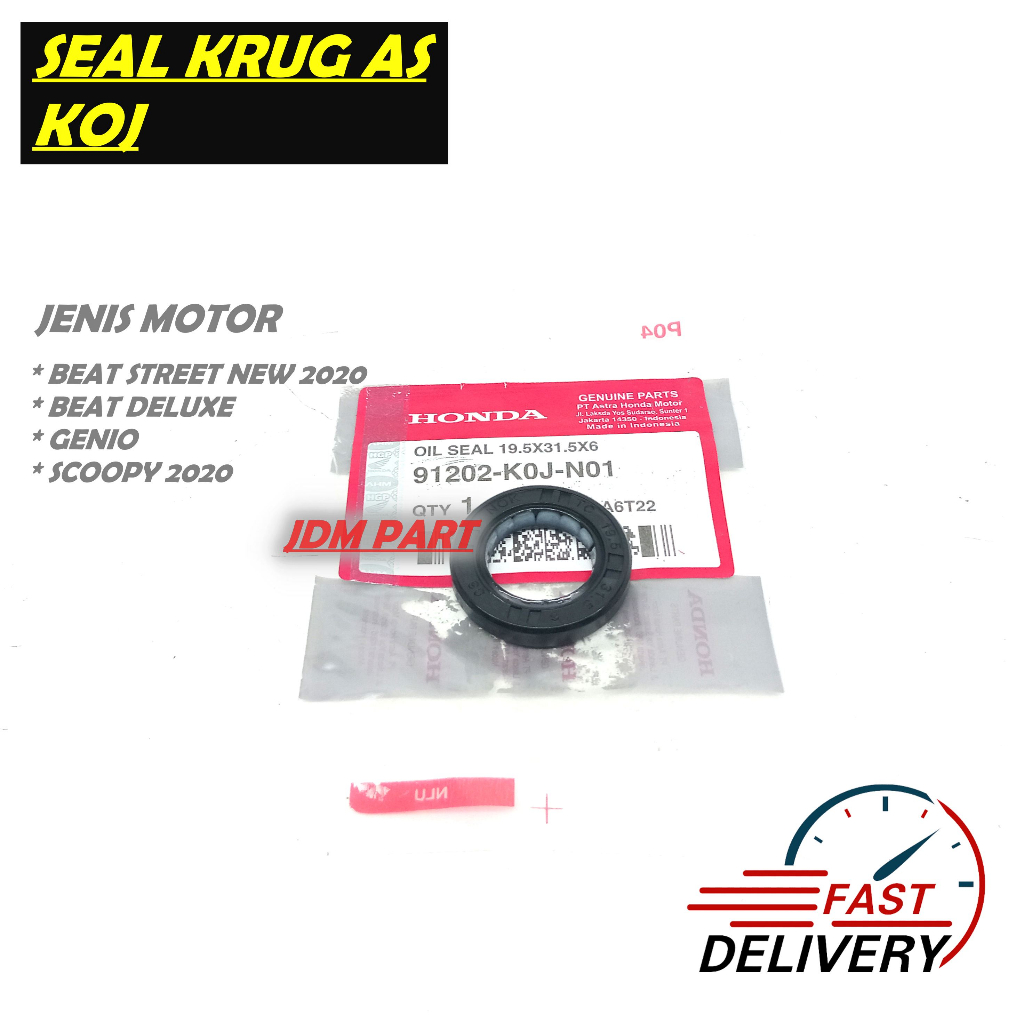 Jual SEAL KRUG AS HONDA GENIO / BEAT DELUXE / SCOOPY NEW 2020 / BEAT STREET 2020 / SIL KRUK AS ...