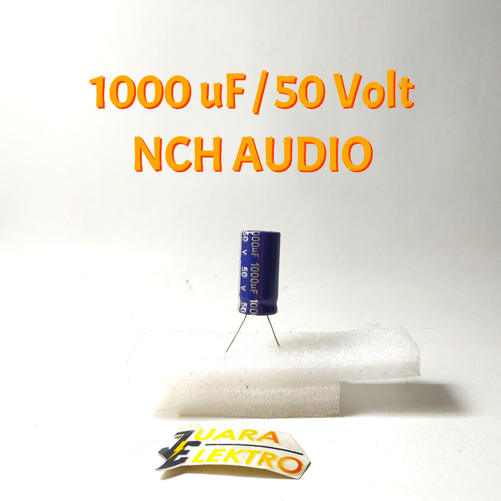 Jual KAPASITOR ELCO 1000uF / 50V | Elko 1000 uF/50 Volt (NCH AUDIO / KY ...