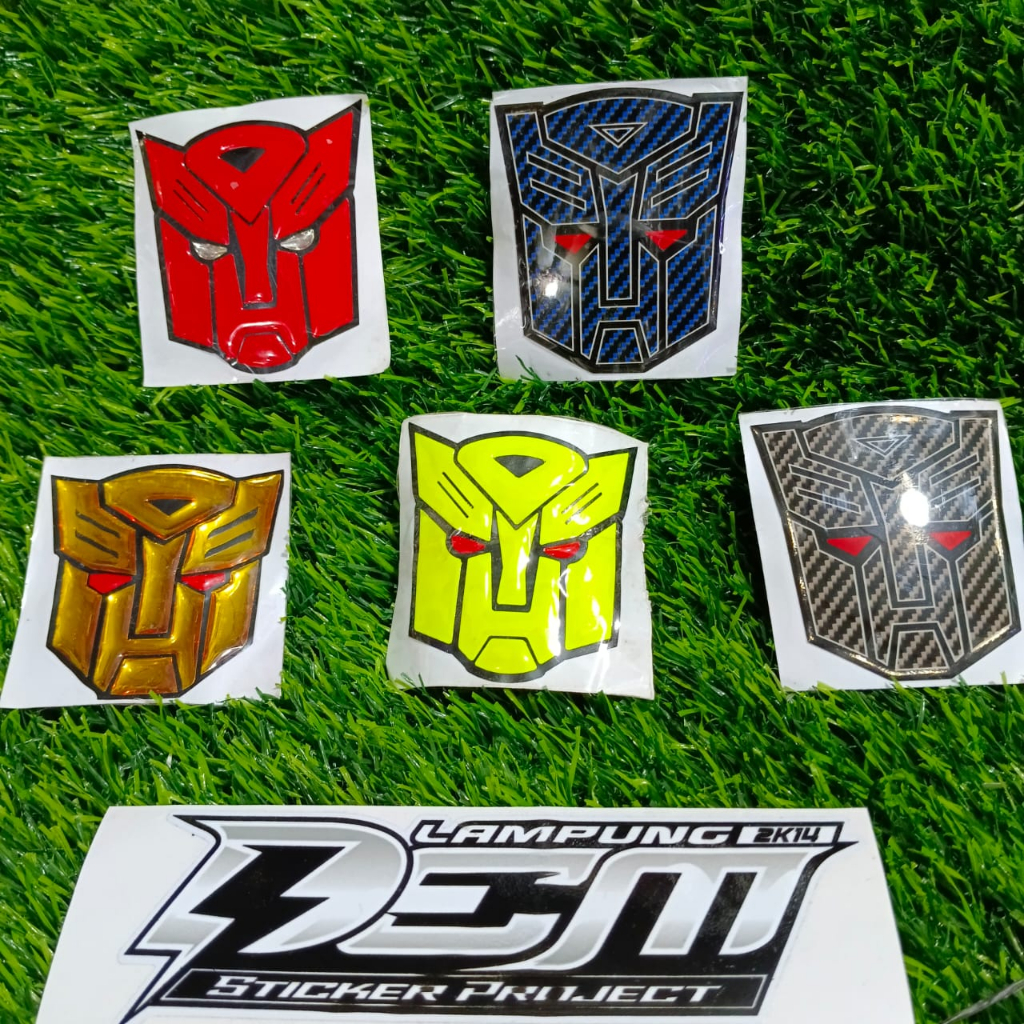 Jual Stiker Emblem Transformer Stiker Timbul Logo Transformers Stiker ...