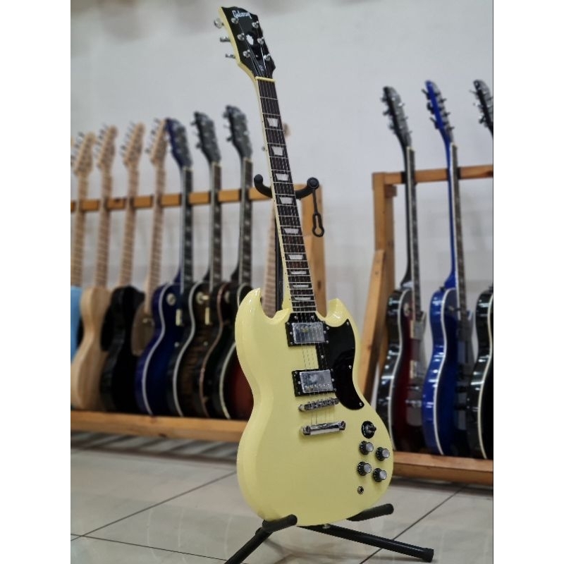 Jual gitar gibson SG ivory elektrik listrik | Shopee Indonesia