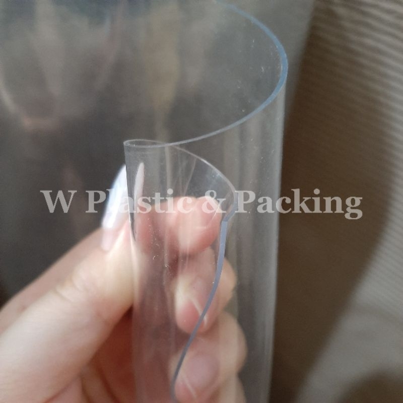 Jual PVC plastik mika bening lentur 1mm x 120 x 100cm | Shopee Indonesia
