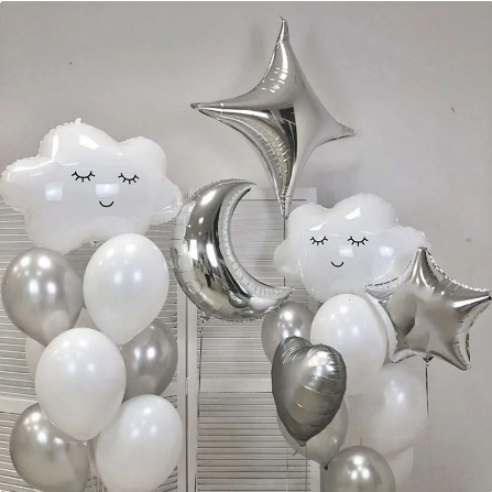 Jual Paket Balon Angka Awan Bintang / Paket Set Dekorasi Ulang Tahun ...