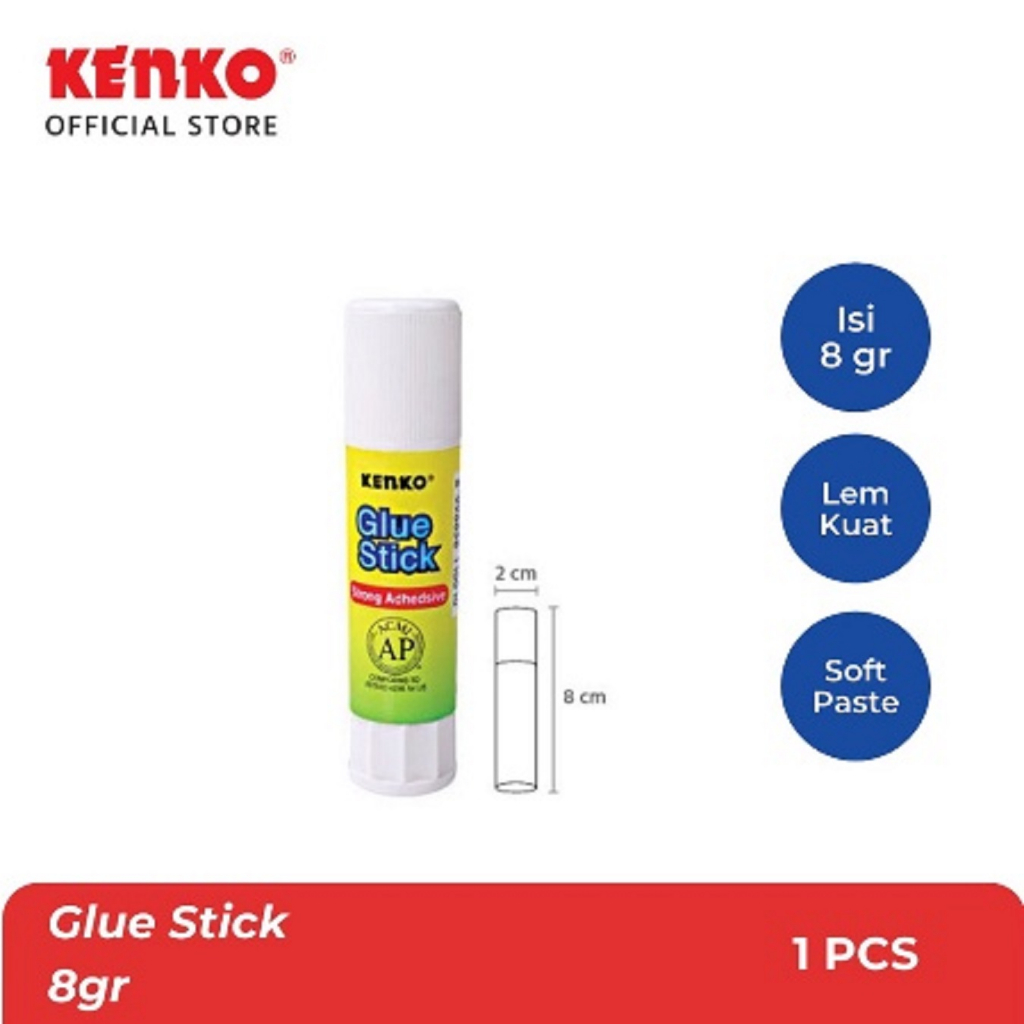 Jual Lem Glue Stick KENKO 8 Gr (1Pcs) | Shopee Indonesia