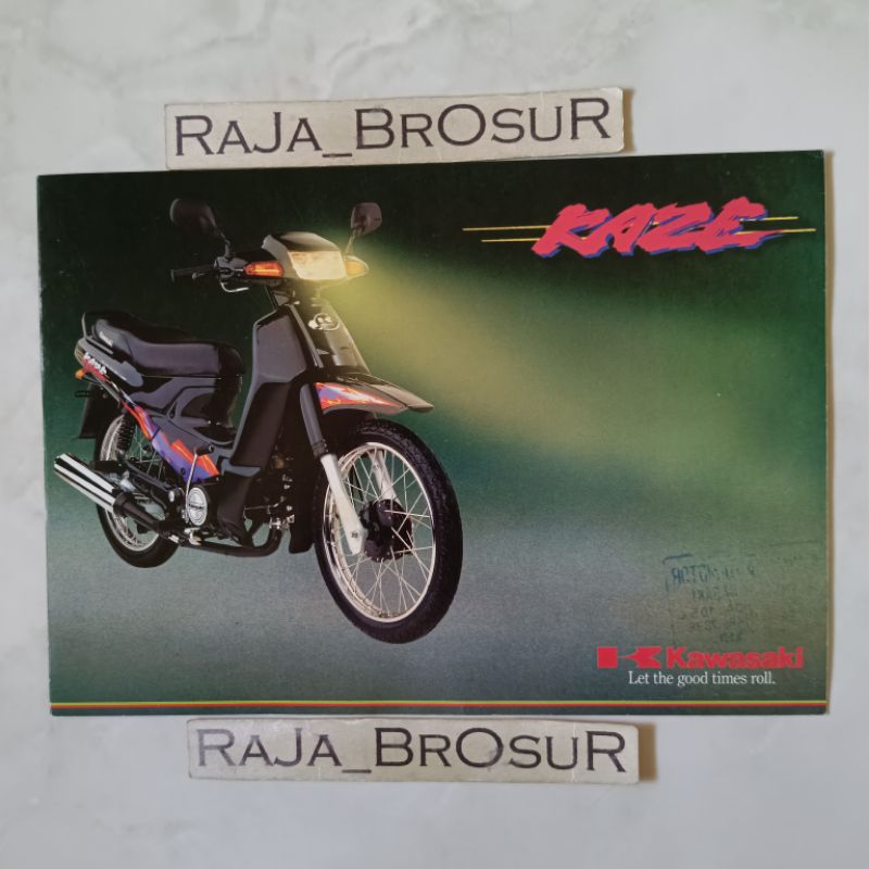 Jual Poster brosur katalog leaflet jadul lawas Kawasaki Kaze 1994-1995 | Shopee Indonesia