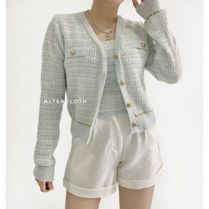 Jual alter.cloth - SOORA SET | Atasan Wanita Lengan Panjang Longsleeve Fashion Knitwear Korea ...