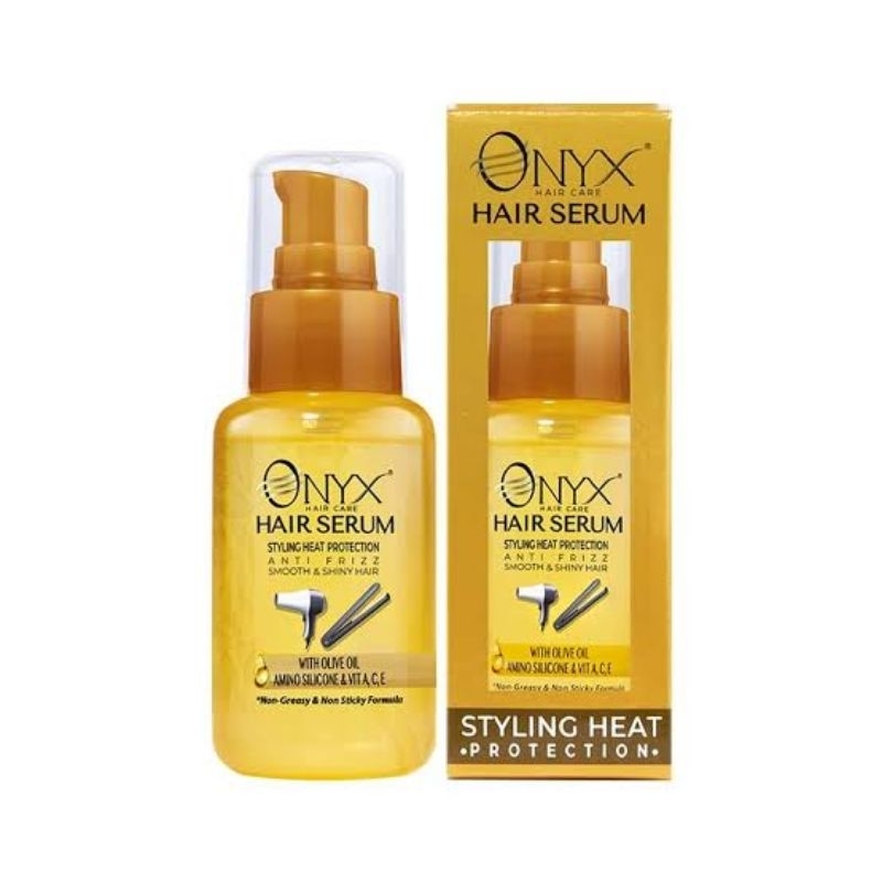 Jual Onyx Hair Serum Styling Heat Protection 65ml | Shopee Indonesia