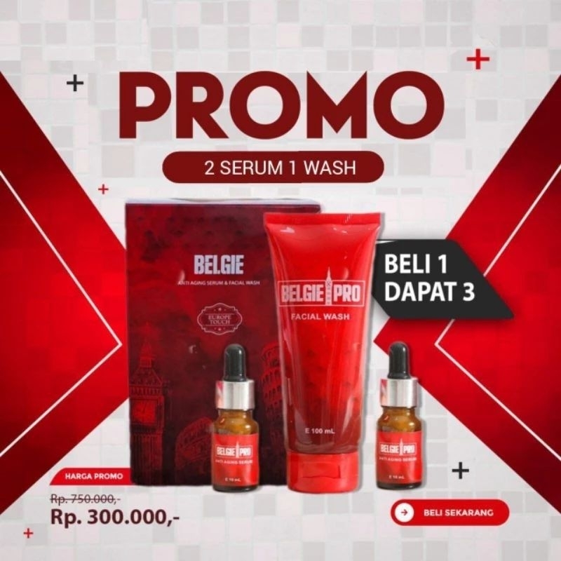 Jual 1 PAKET BELGIE SERUM &FACIAL WASH FREE 1 BOTOL BELGIE SERUM | Shopee Indonesia