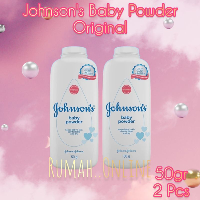 Jual Johnson's Baby Powder - ORIGINAL 50gr x 2 Pcs | Shopee Indonesia