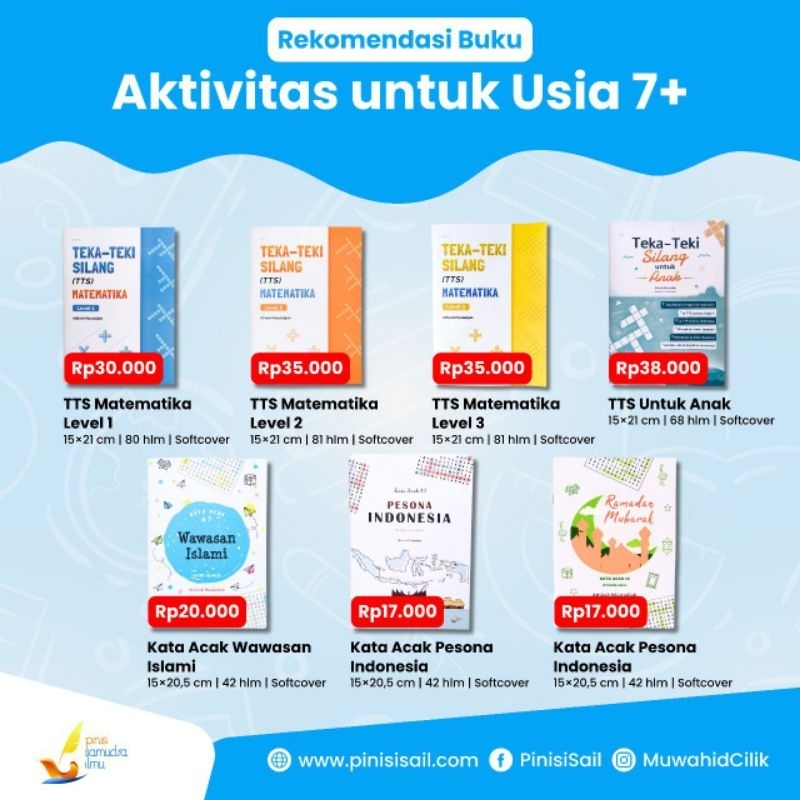 Jual Tts anak matematika teka-teki silang kosakata dua bahasa pinisi ...