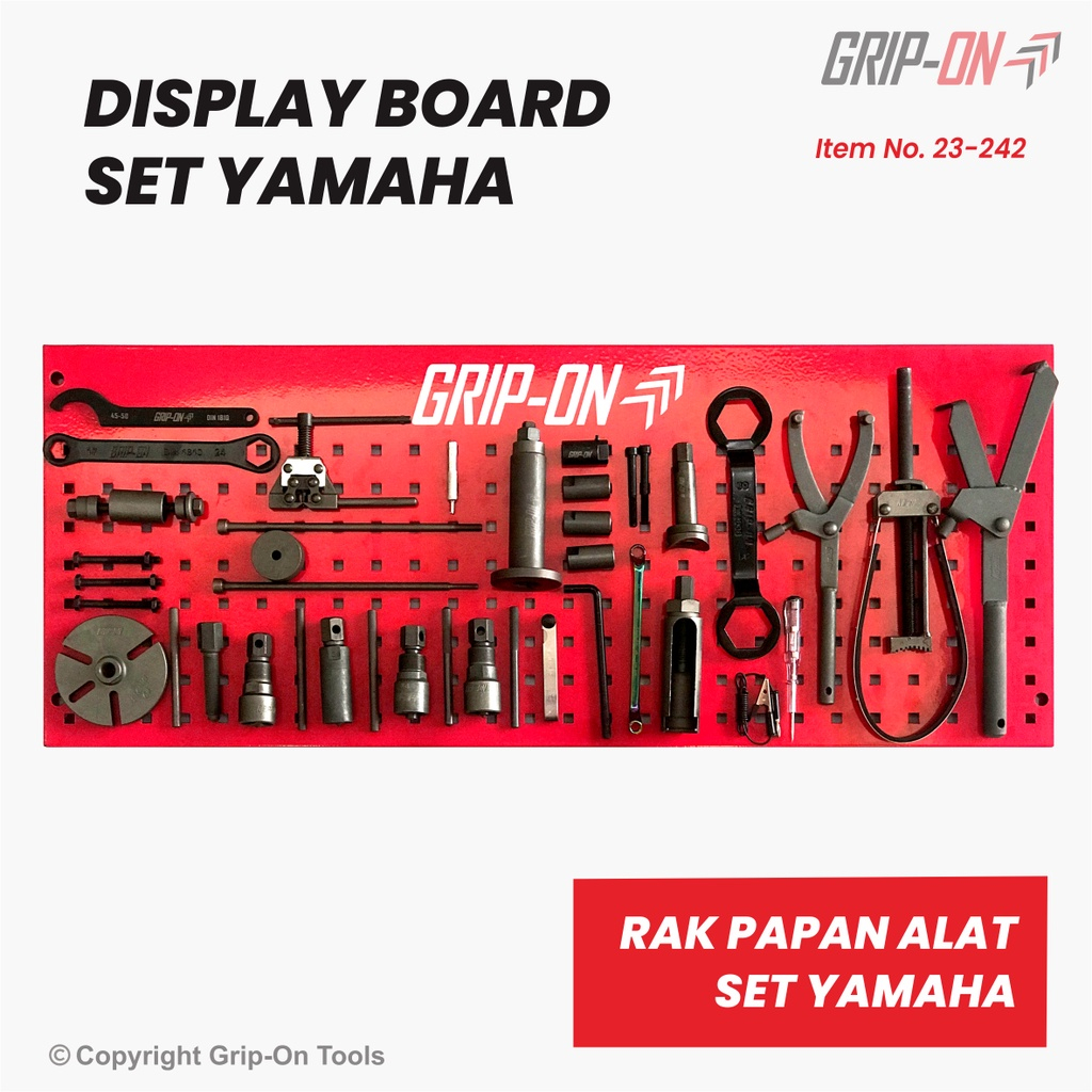 Jual Grip-On Yamaha Basic Repair Tools Set With Display Board Paket ...