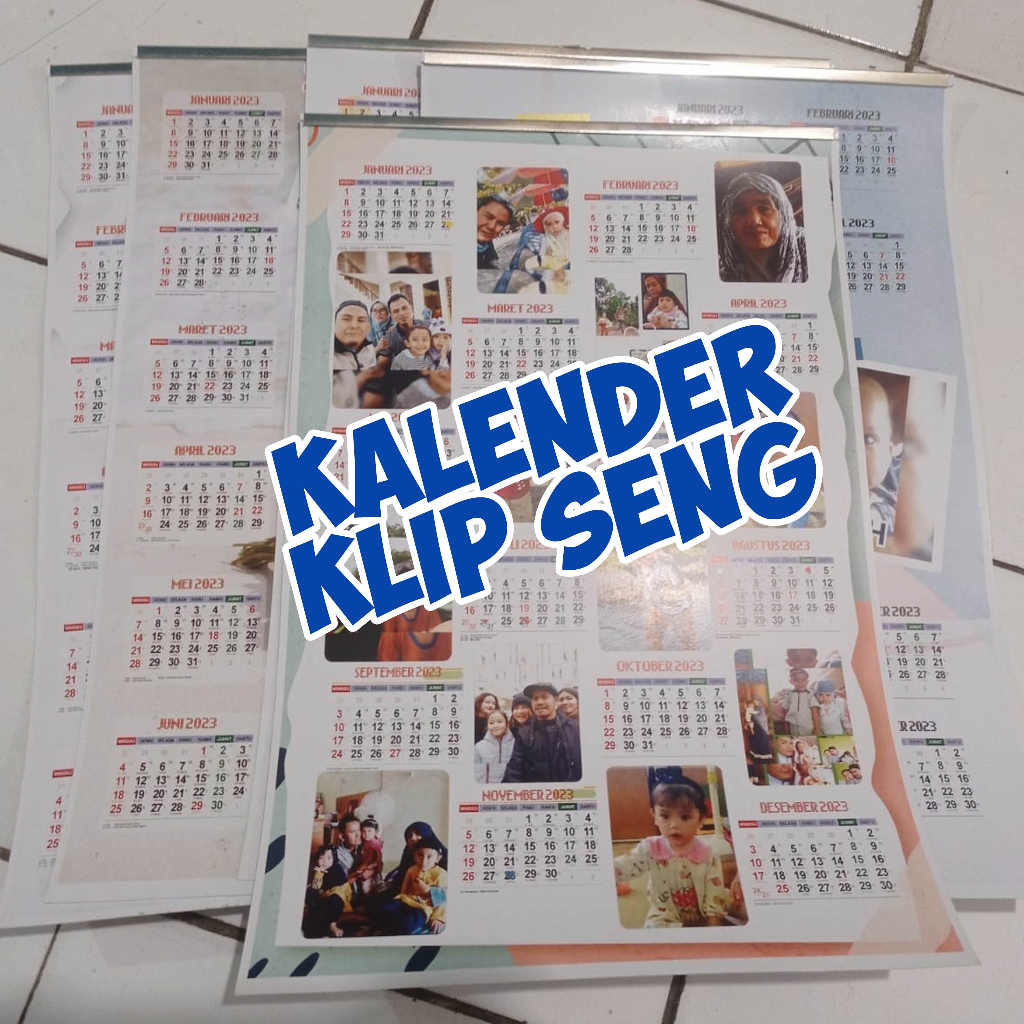 Jual Kalender Custom Pakai Foto, Kalender Karakter, Kalender Foto 2024 ...