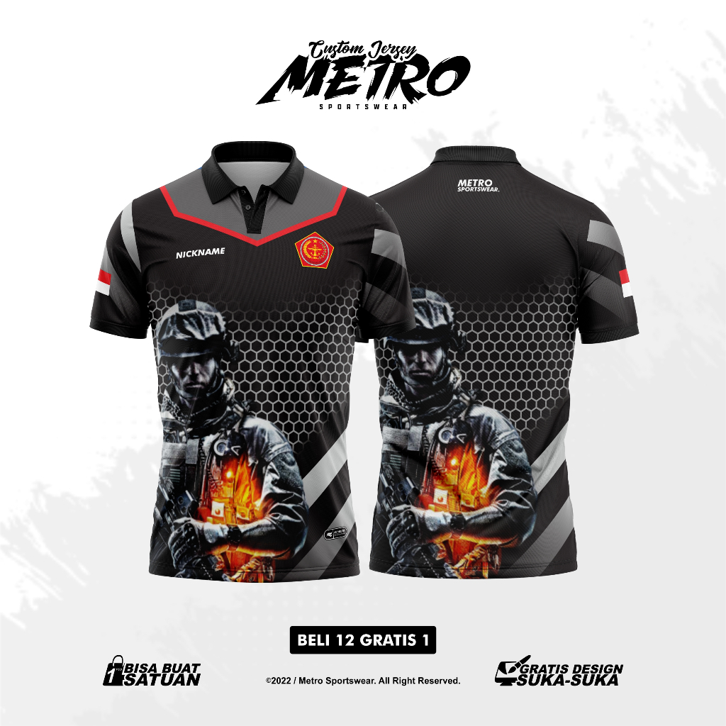 Jual Jersey Army Tactical Free Design Full Printing | Shopee Indonesia