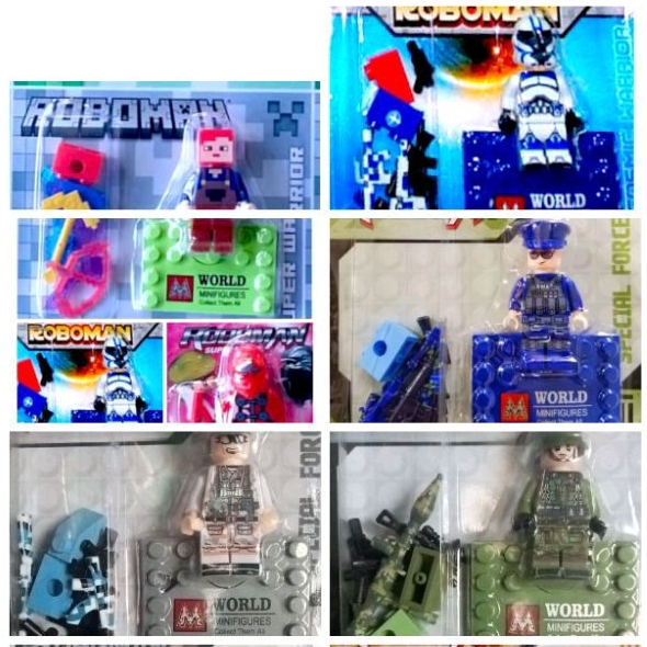 Jual 1pcs MAINAN ANAK ROBOMAN BLOCK MTC FANCY/BLOK BALOK/ROBOT MINI ...