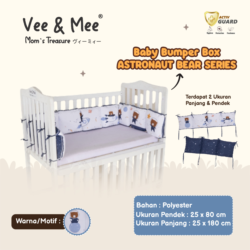 Jual Baby Bumper Bed/Box Pelindung Sudut Astronaut Bear Series Vee And Mee | Shopee Indonesia