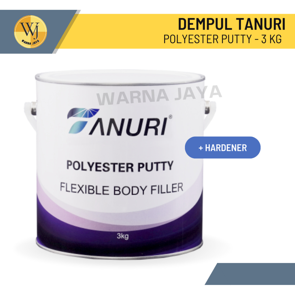 Jual Dempul Tanuri 3 Kg / Dempul Plastik Poyester Putty Tanuri 3Kg ...