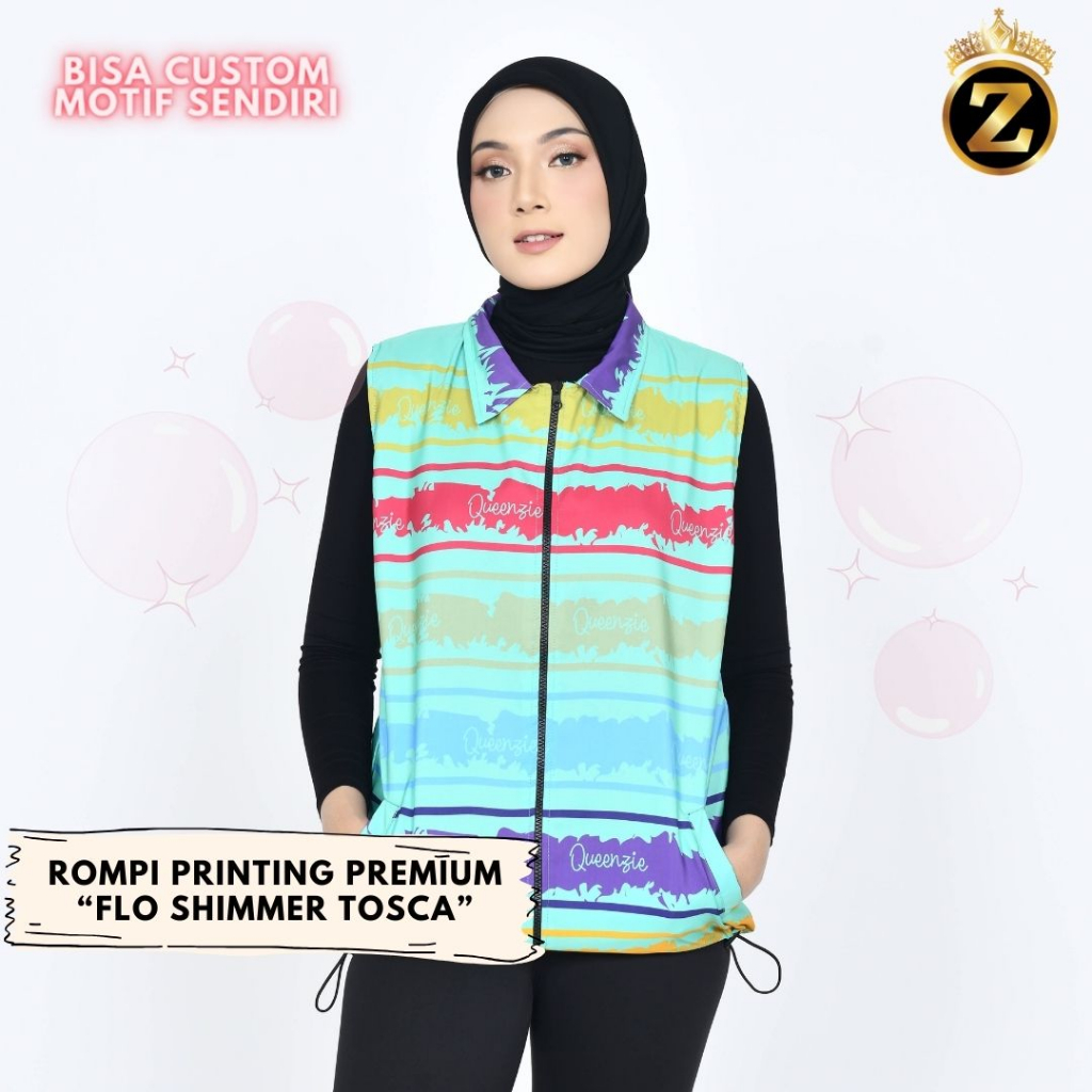 Jual Queenzie Shimer Tosca Rompi Printing Premium Unisex Dewasa | Shopee Indonesia