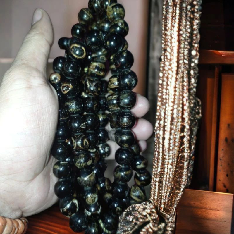 Jual Tasbih Yuser laut merah full serat keemasan | Shopee Indonesia