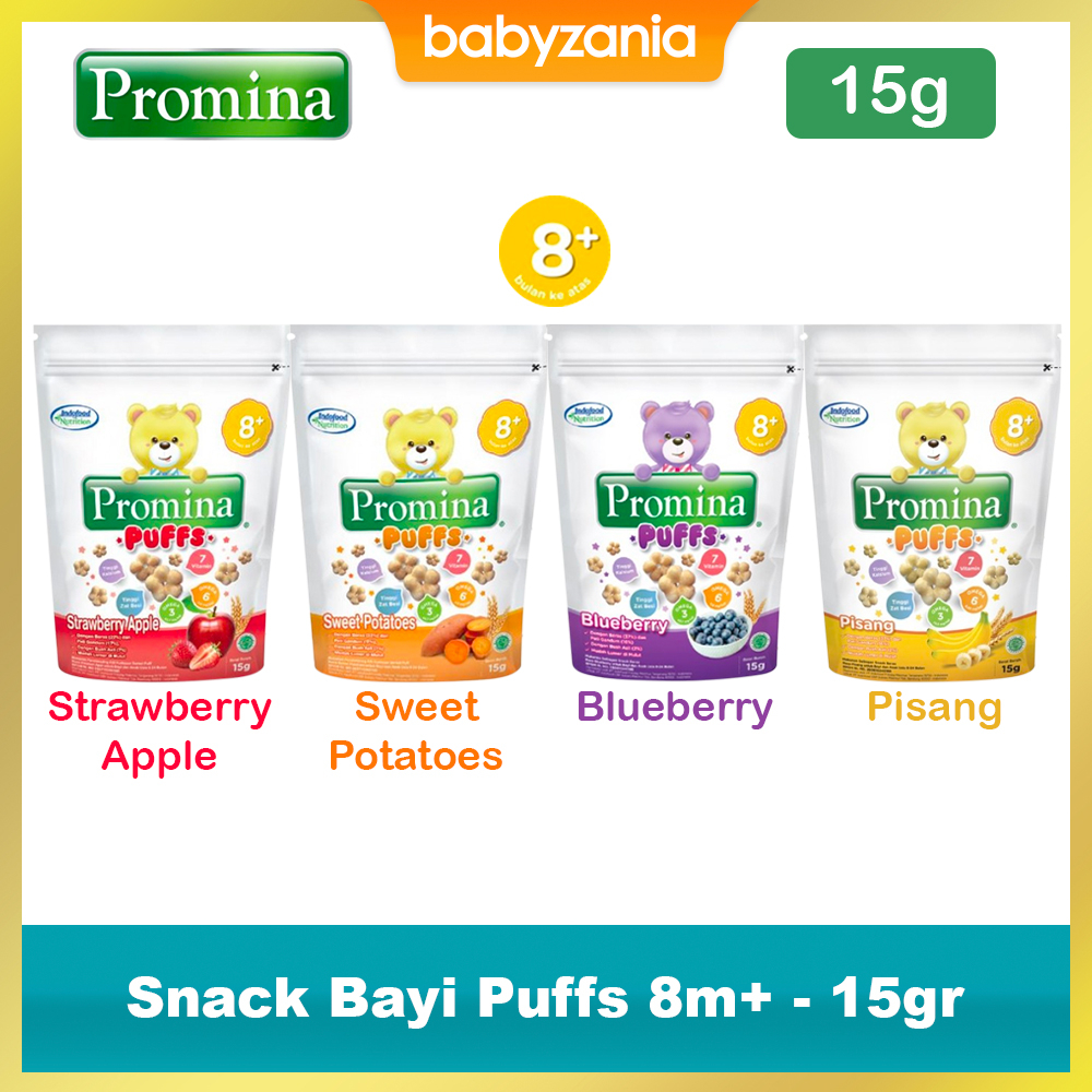 Jual Promina Puffs Snack Bayi 8m+ - 15 gr | Shopee Indonesia