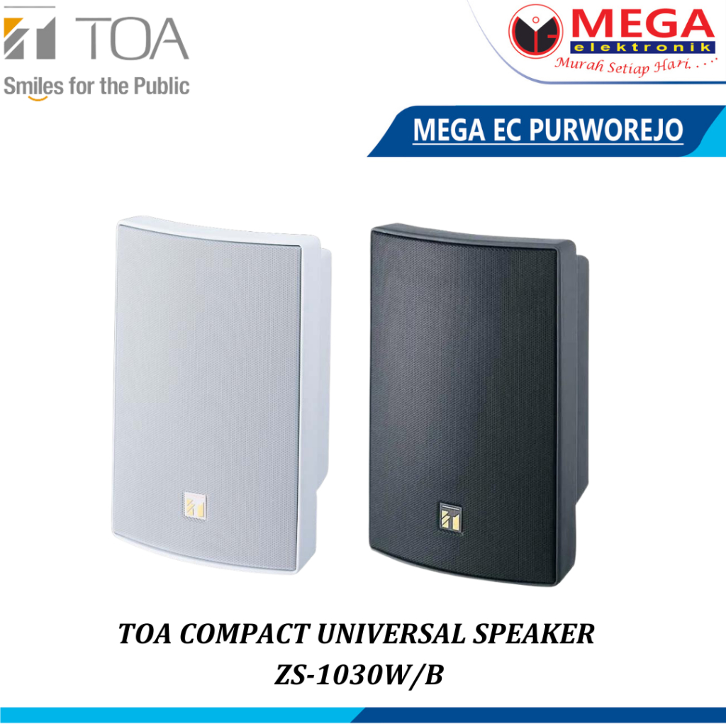 Jual TOA COMPACT UNIVERSAL SPEAKER ZS-1030W / ZS 1030W / ZS-1030B / ZS ...