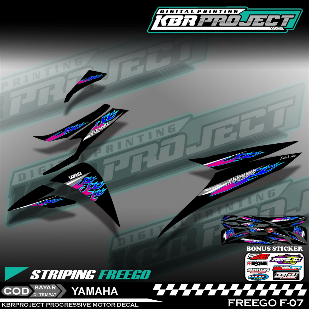 Jual FREEGO STIKER STRIPING PREMIUM MOTOR KEREN LIS VARIASI FREEGO ...