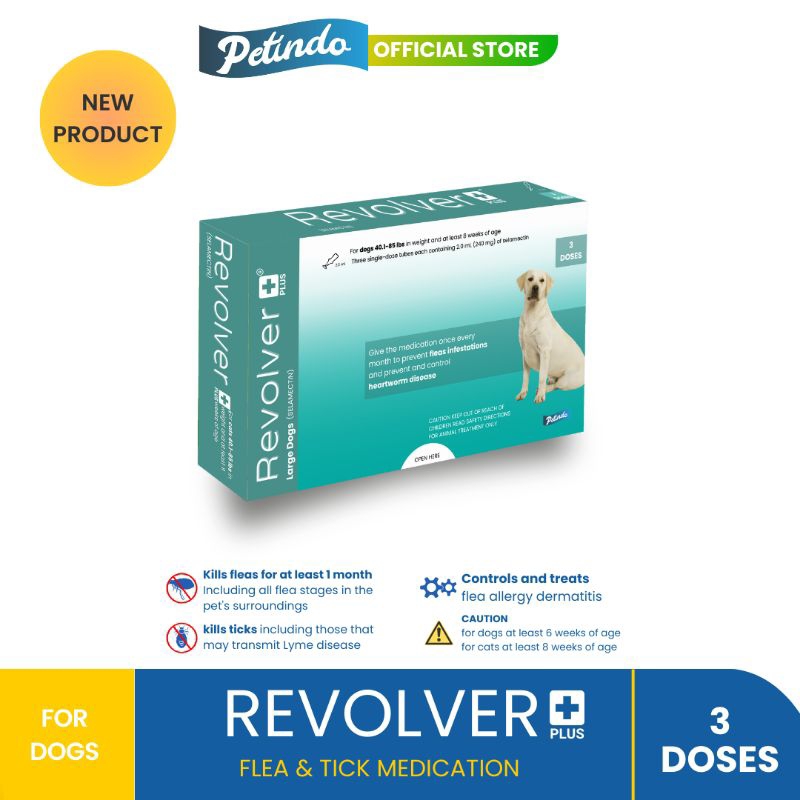 Jual REVOLVER PLUS Large Dog (L) 3 Doses | OBAT TETES KUTU PADA ANJING ...