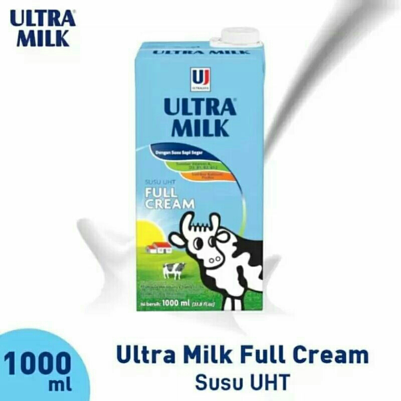 Jual Ultra Milk UHT Full Cream 1L | Shopee Indonesia
