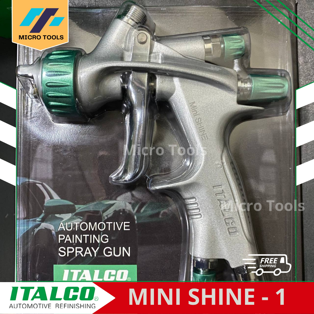 Jual ITALCO Mini Shine Spray Gun 1 - HVLP 0.1 mm | Shopee Indonesia