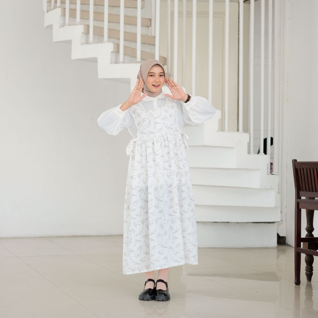 Jual HIMARI MIDI DRESS | DRESS MIDI KOREA | OVERALL KOREAN STYLE ...