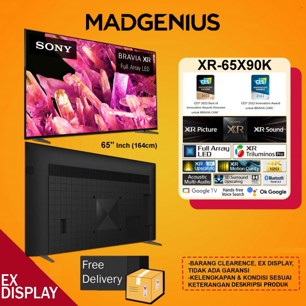 Jual SONY Original LED TV XR-65X90K / XR65X90K / XR 65X90K / X90K ...