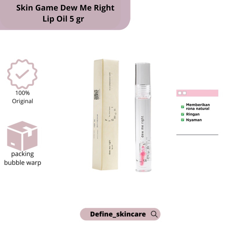 Jual READY Skin Game Dew Me Right Lip Oil | Shopee Indonesia