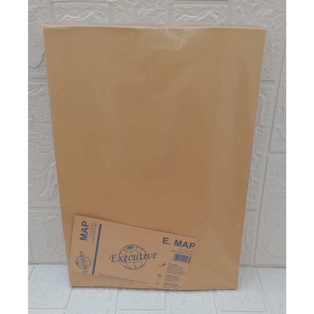 Jual (1 PAK) Amplop Coklat MAP Executive 27 x 37.5cm | Shopee Indonesia