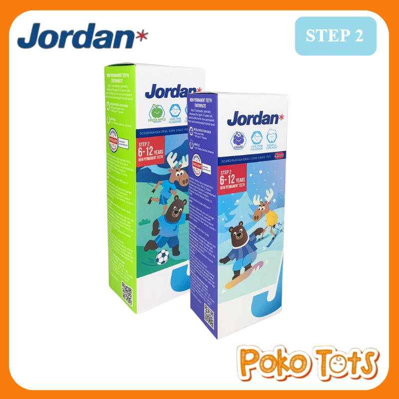 Jual Jordan Kids Toothpaste Step 2 isi 20gr / 75gr Pasta Gigi Anak Usia ...