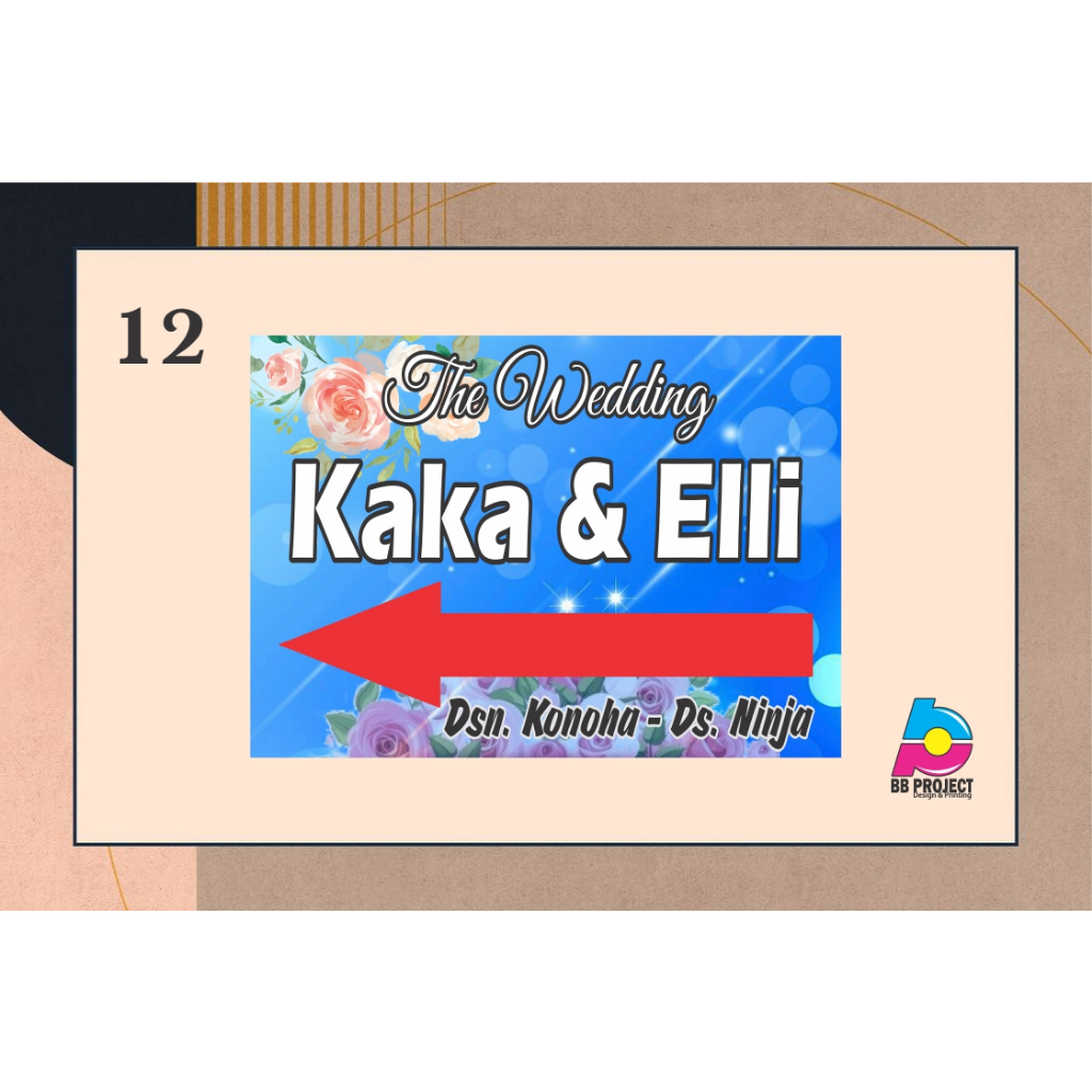 Jual Banner Arah Pernikahan I Banner Hajatan I Pernikahan I Khitan | Shopee Indonesia