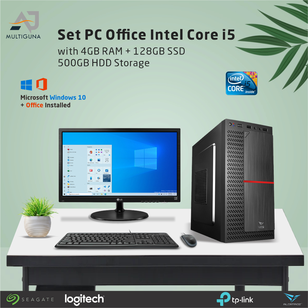 Jual Set PC Komputer Intel Core i5 RAM 4GB SSD Rakitan Office | Shopee Indonesia